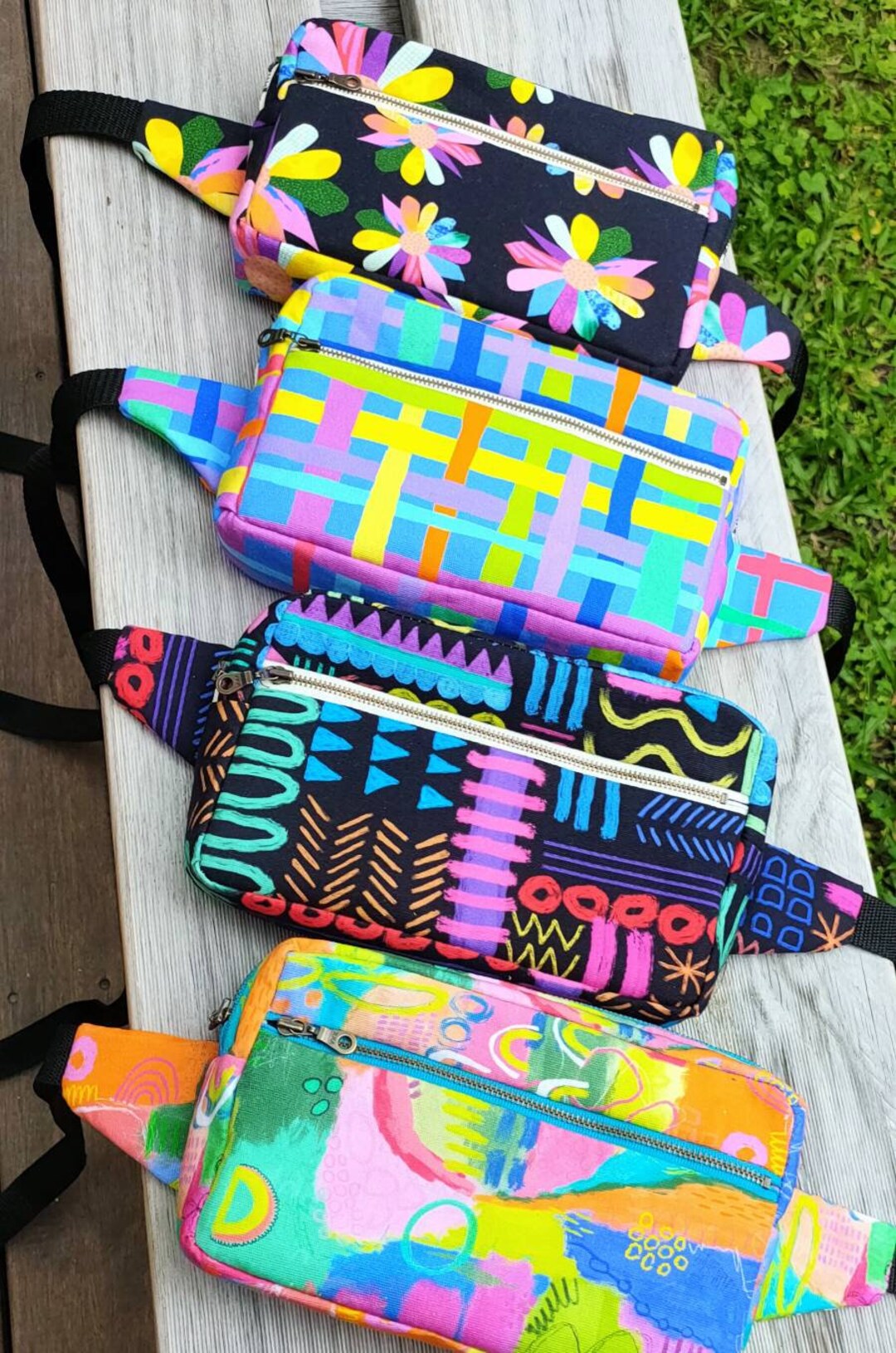 Coloured Daisies Bumbag/fanny Pack/festival Bag/crossbody Bag - Etsy ...