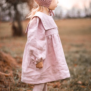 MEADOW Dress, Vintage Oversized Sailor Collar Dress, PDF Sewing Pattern ...