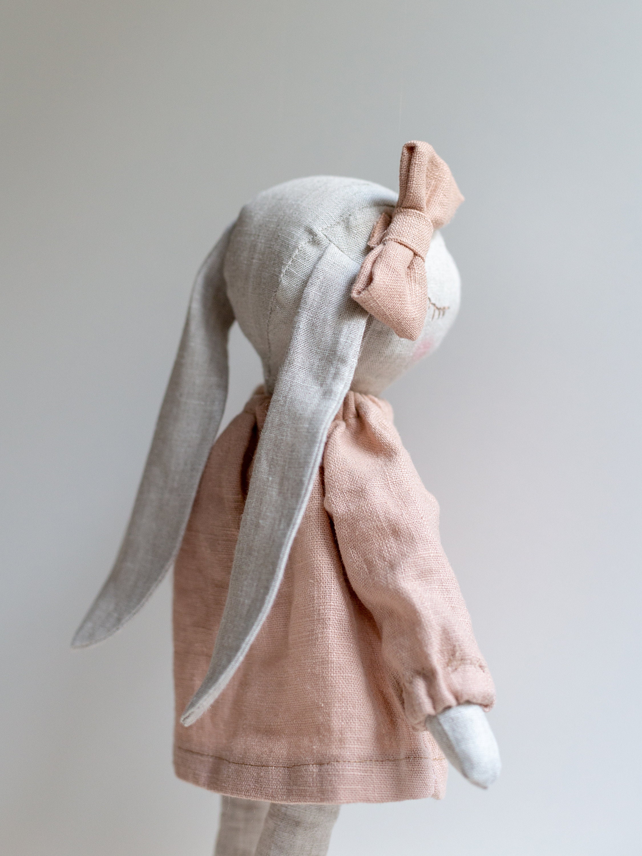 JOY Bunny With Dress and Bow PDF Sewing Pattern - Etsy Australia