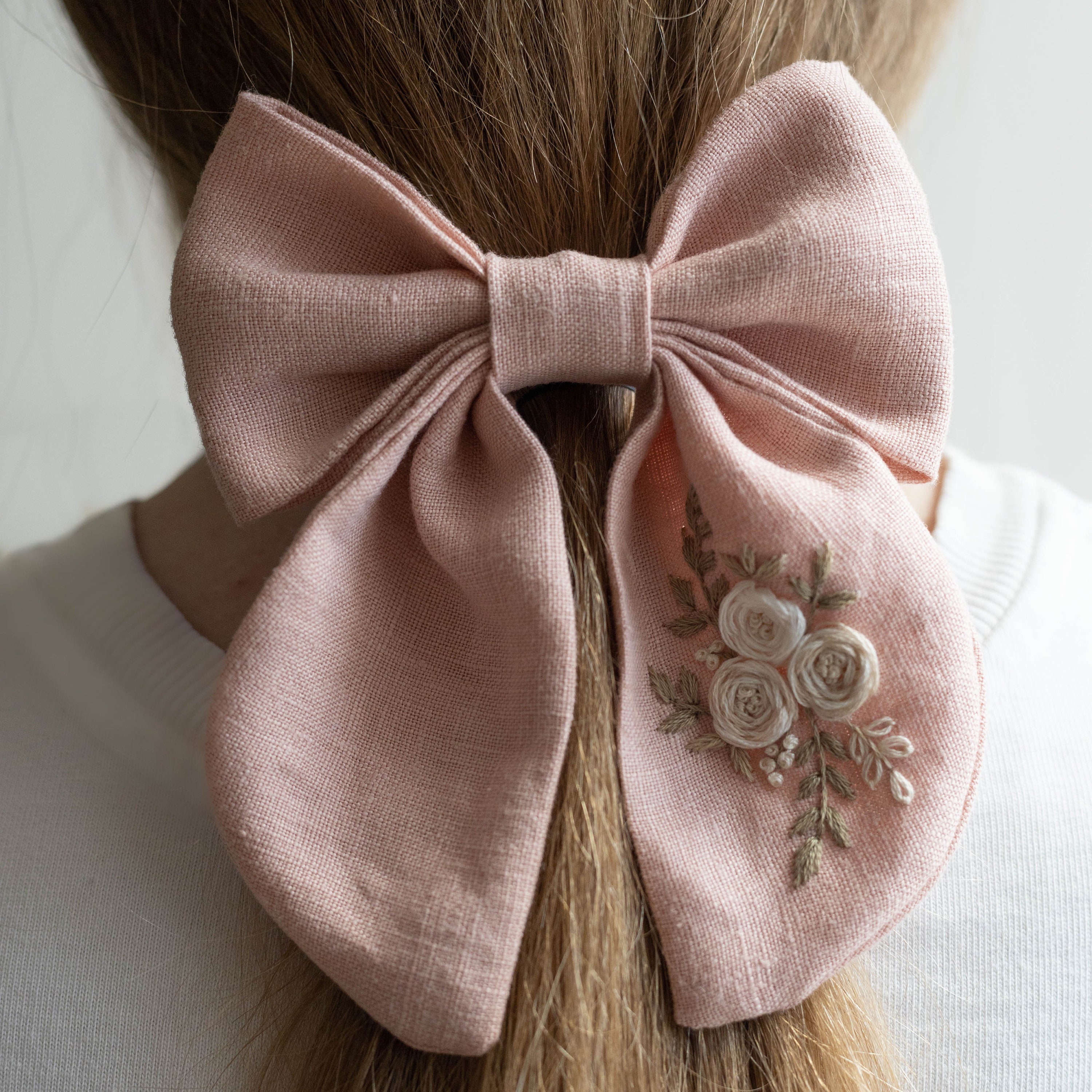 ROSE Bow Sewing Pattern With Embroidery Video Tutorial Doll - Etsy ...