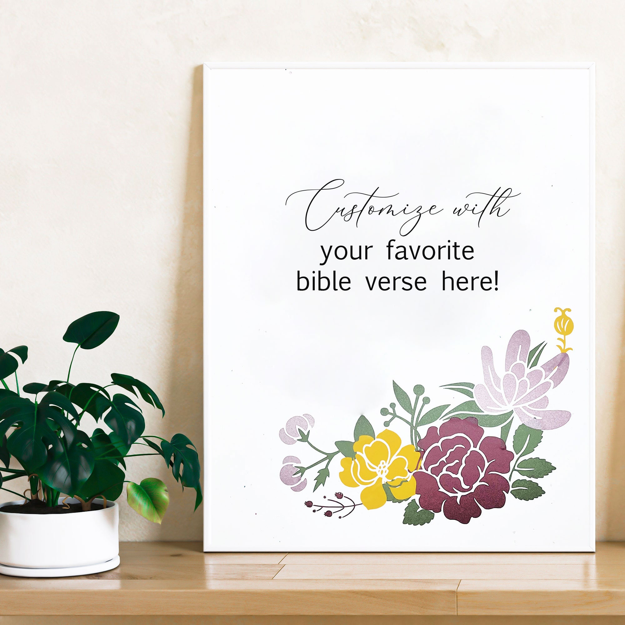 Custom Bible Verse Print Personalized Christian Gift Pick - Etsy