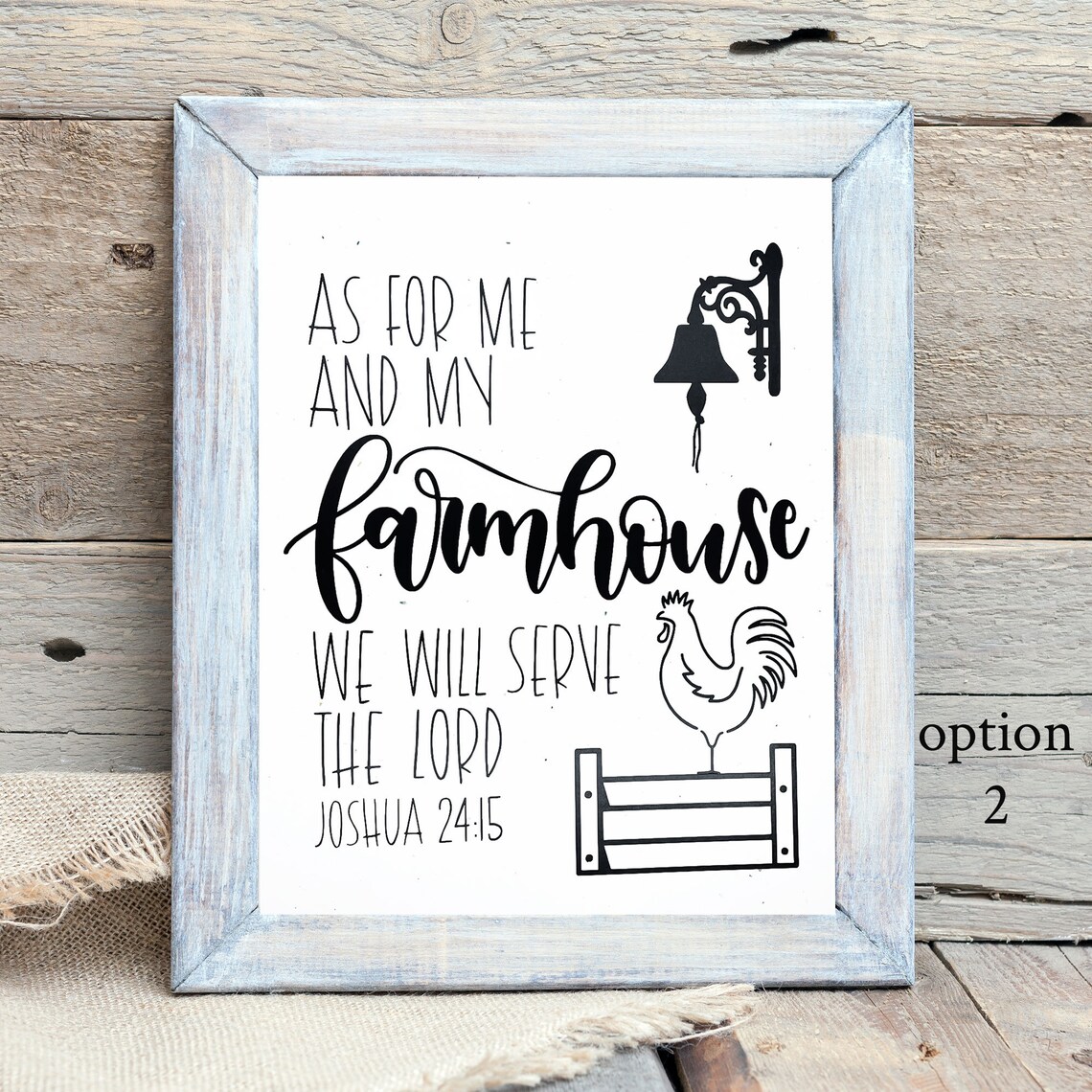 As for Me and My Farmhouse We Will Serve the Lord, Farmhouse Christian ...