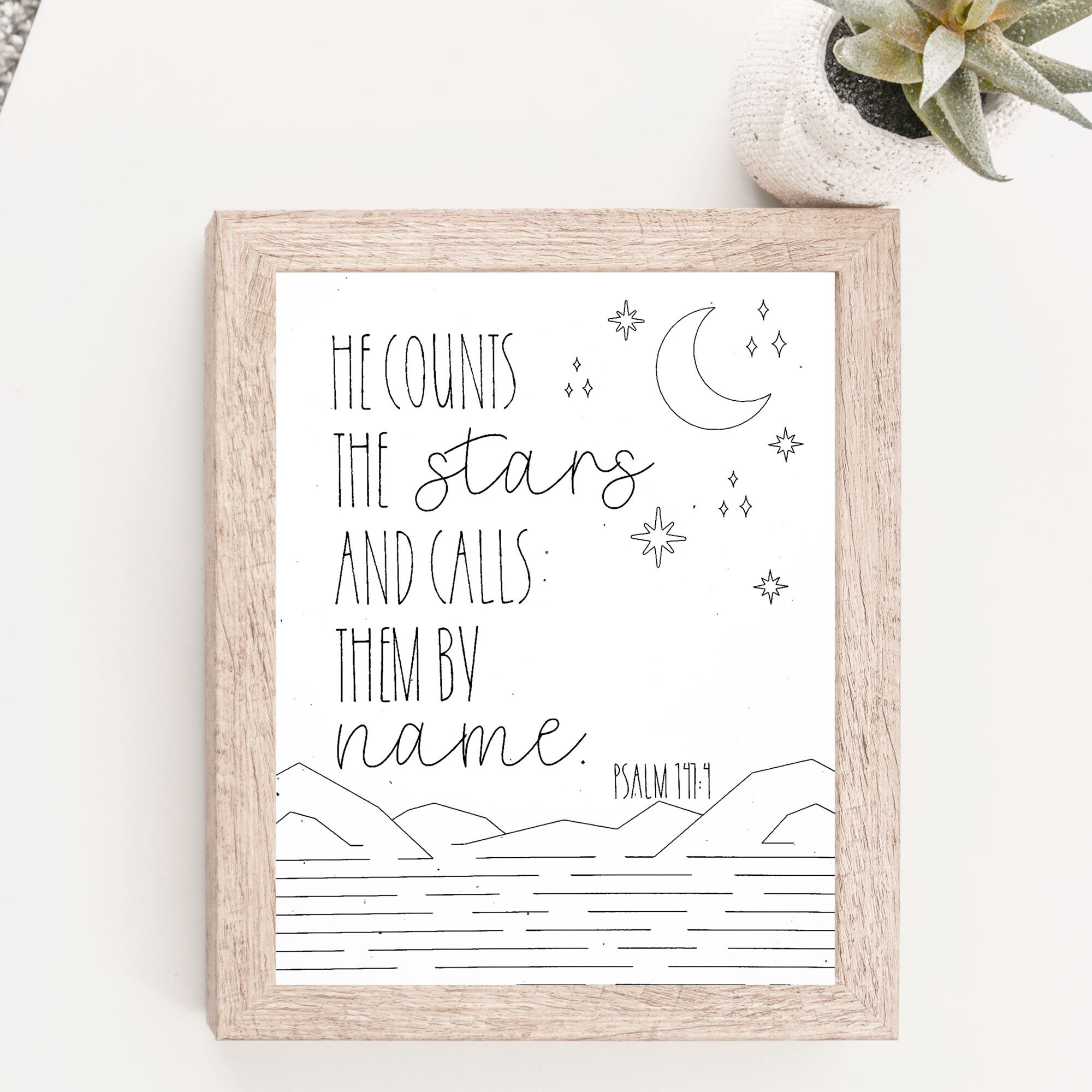 Psalm 147:4, He Counts the Stars and Calls Them by Name, Mountain Bible ...