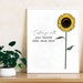 Sunflower Custom Favorite Bible Verse Vinyl Print, Personalized ...