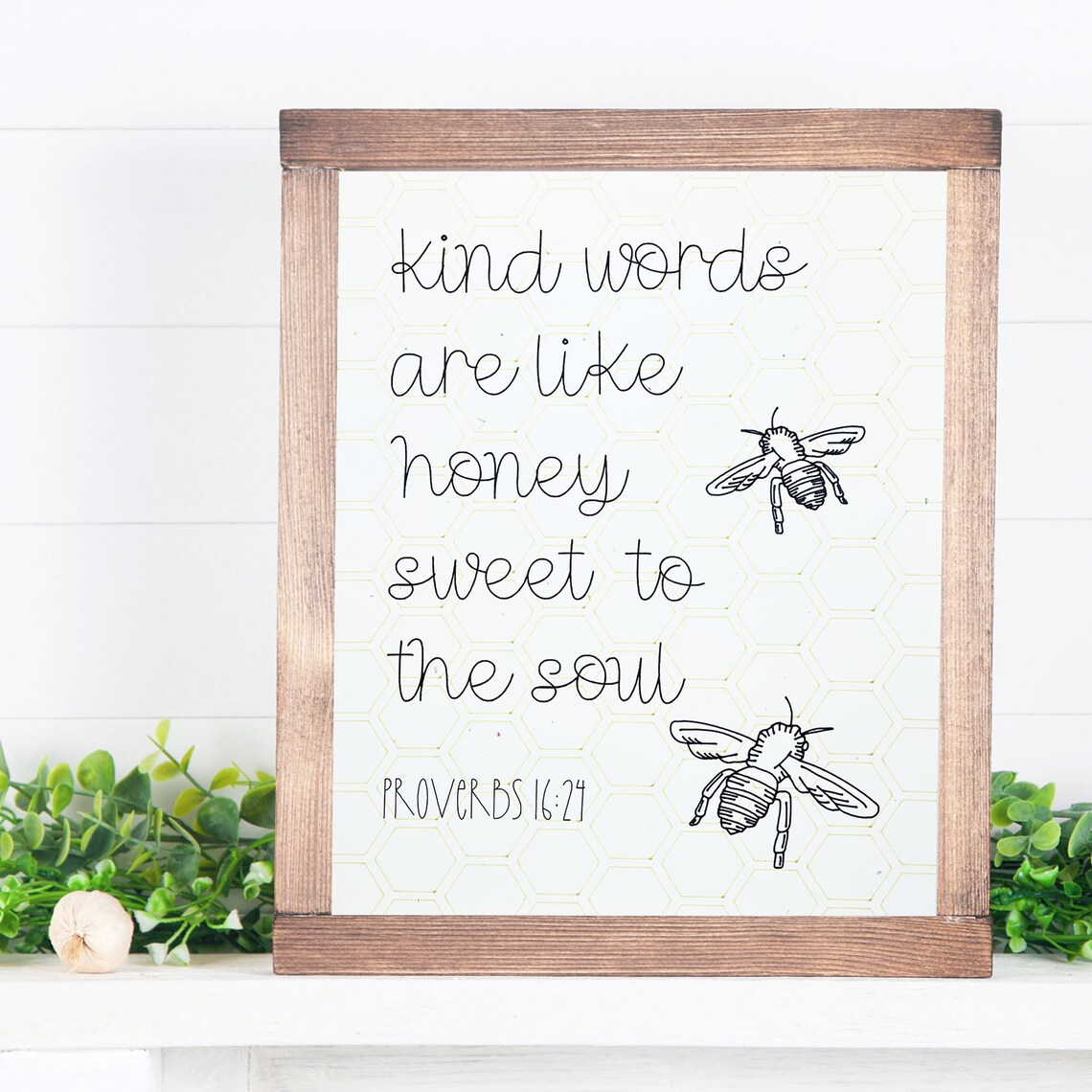 Kind Words Are Like Honey Proverbs 16:24 Bee Design Bible - Etsy