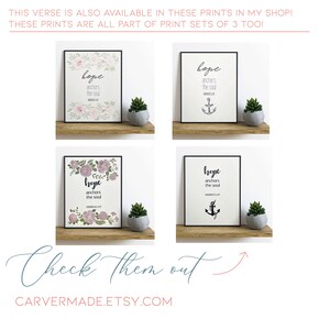 Hebrews 6:19 Print, We Have This Hope, Anchor Bible Verse, Nautical ...