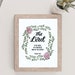 Psalm 18:2, the Lord is My Rock, Bible Verse Vinyl Print, Floral Leaf ...