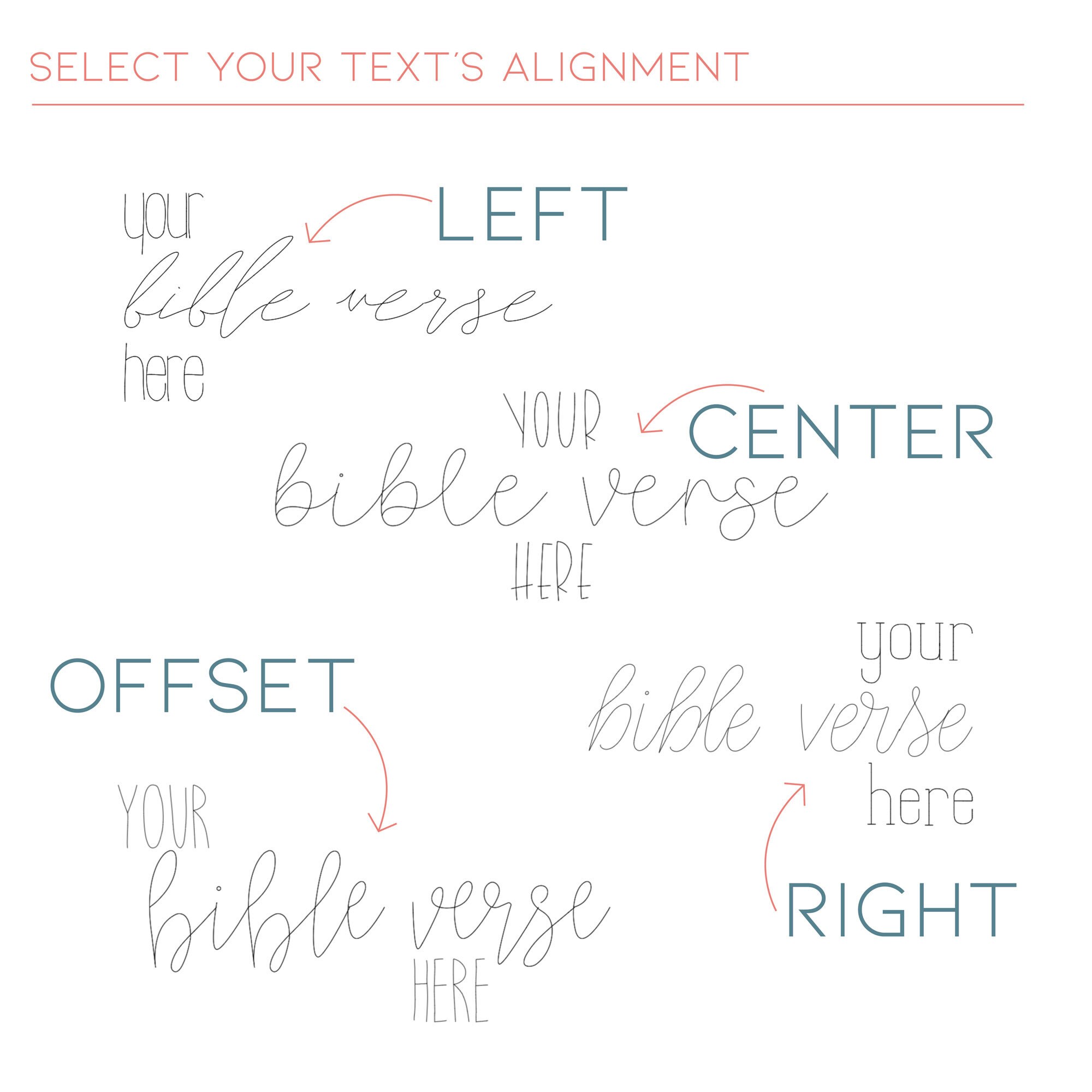 Custom Bible Verse Pen Print, Blue Floral Design, Personalized ...