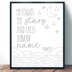 Psalm 147:4, He Counts the Stars and Calls Them by Name, Mountain Bible ...