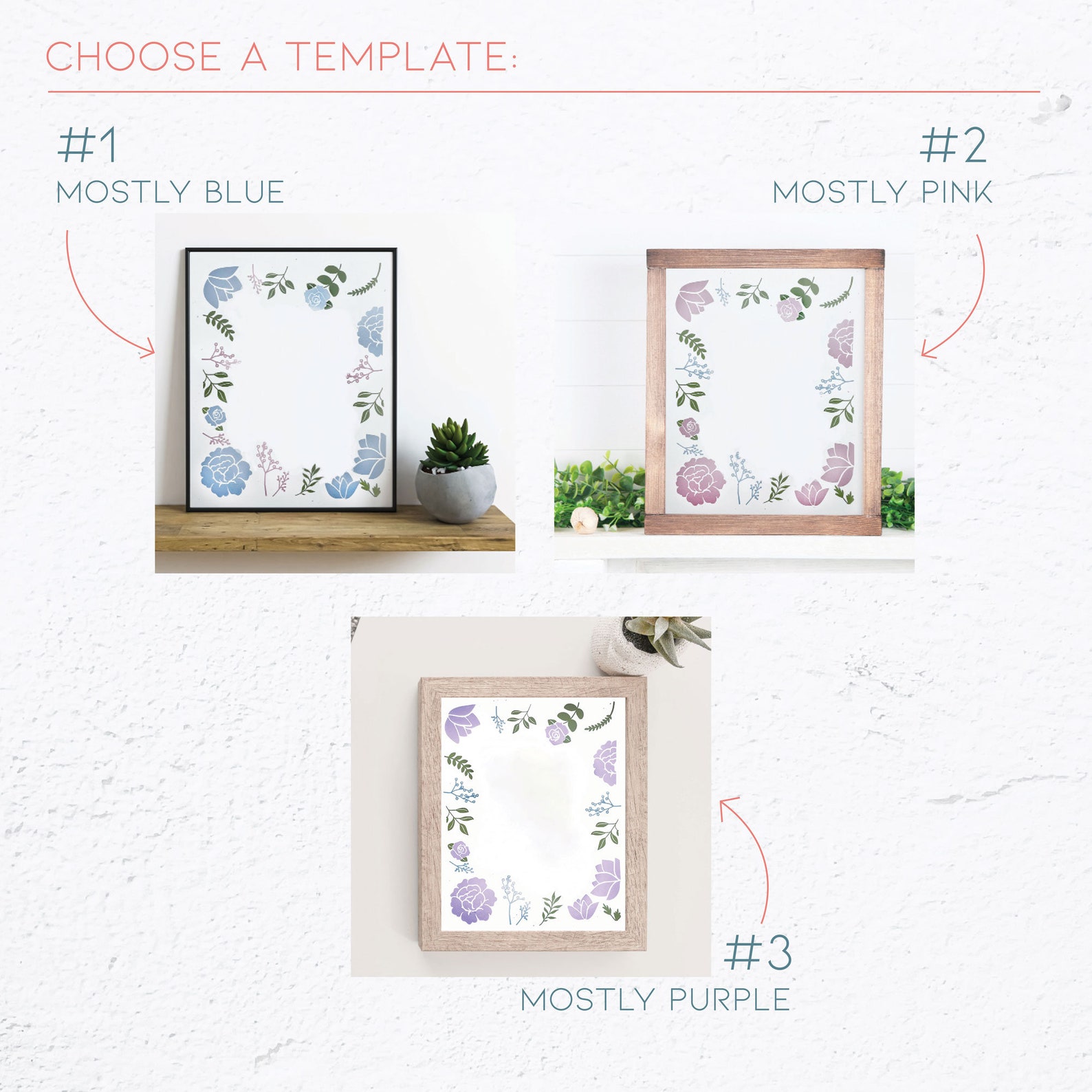 Custom Floral Frame Favorite Bible Verse Vinyl Print, Personalized ...