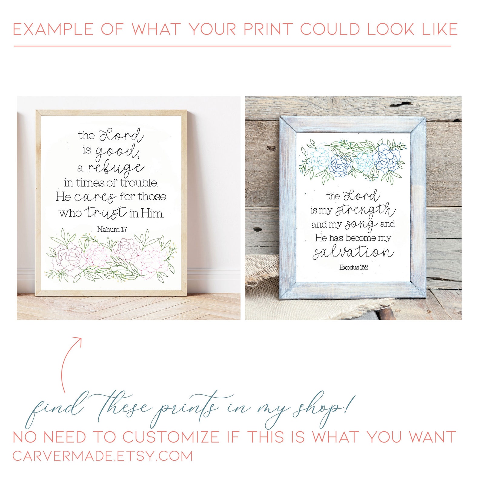 Custom Bible Verse Print Personalized Christian Gift Pick - Etsy