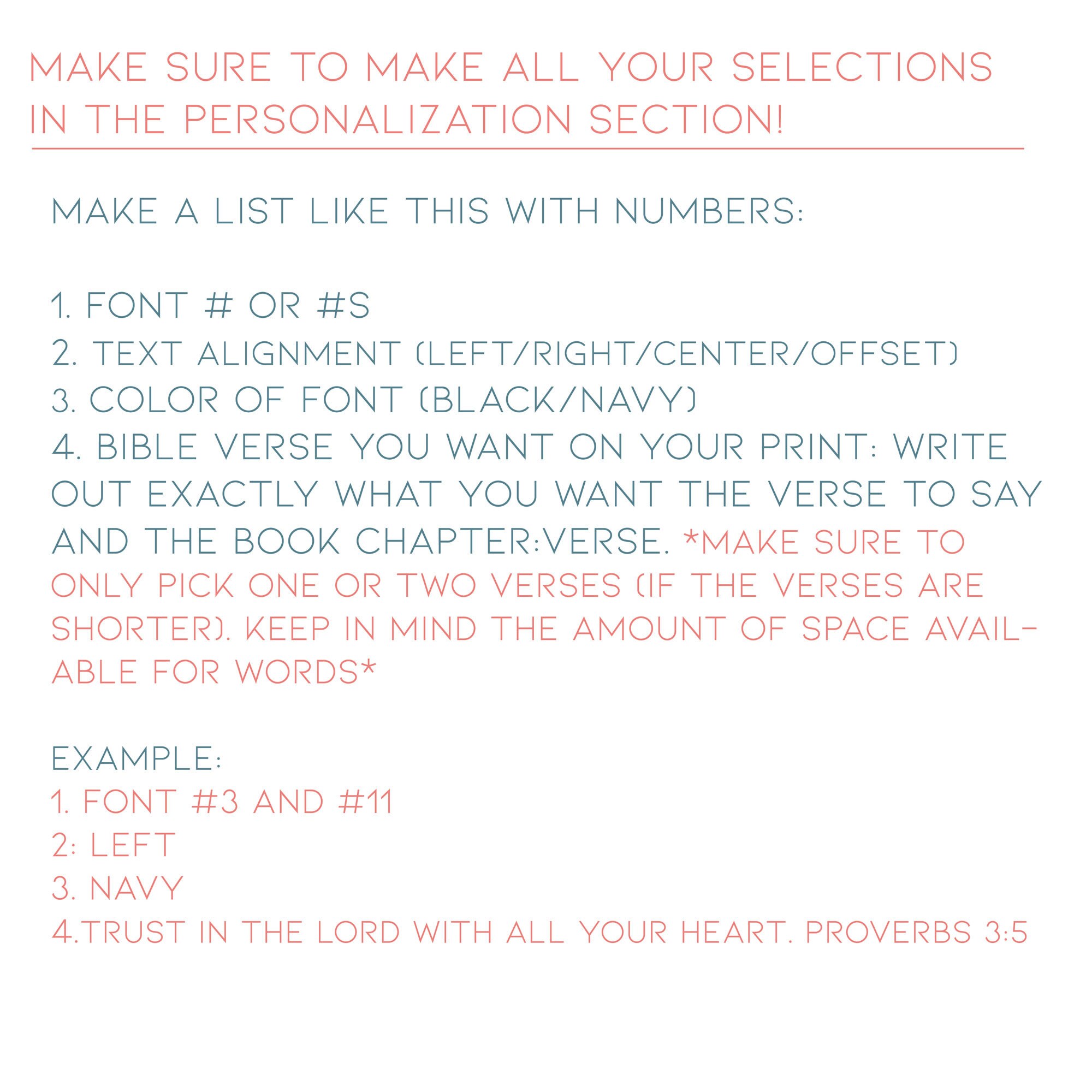 Custom Bible Verse Pen Print, Blue Floral Design, Personalized ...