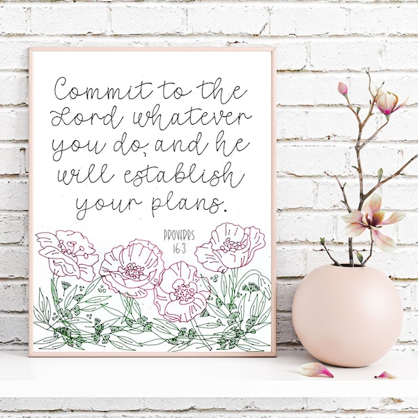 Proverbs 16 3 - Etsy