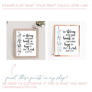 Custom Bible Verse Vinyl Print, Personalized Christian Gift Idea, Pick ...