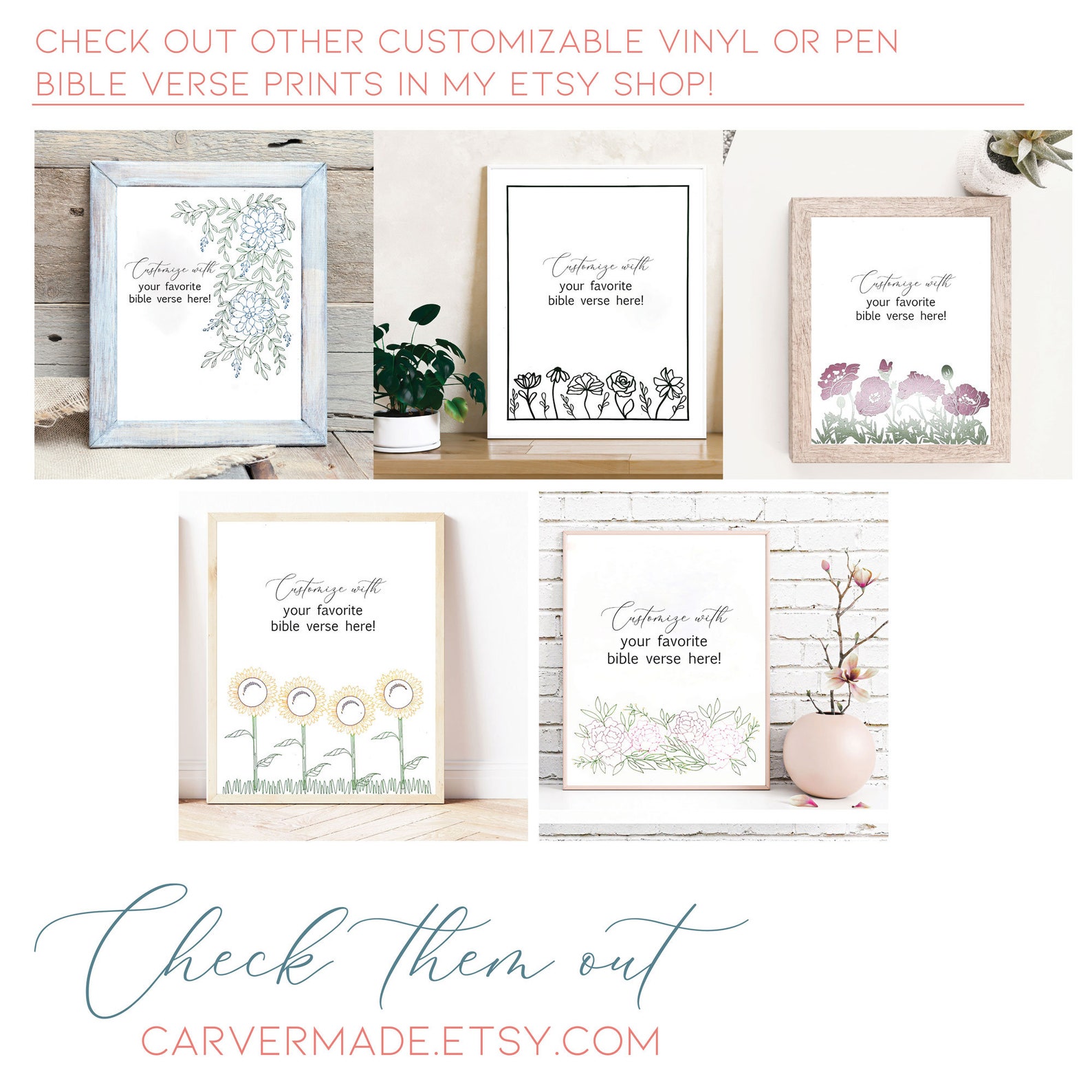 Custom Bible Verse Print Personalized Christian Gift Pick | Etsy