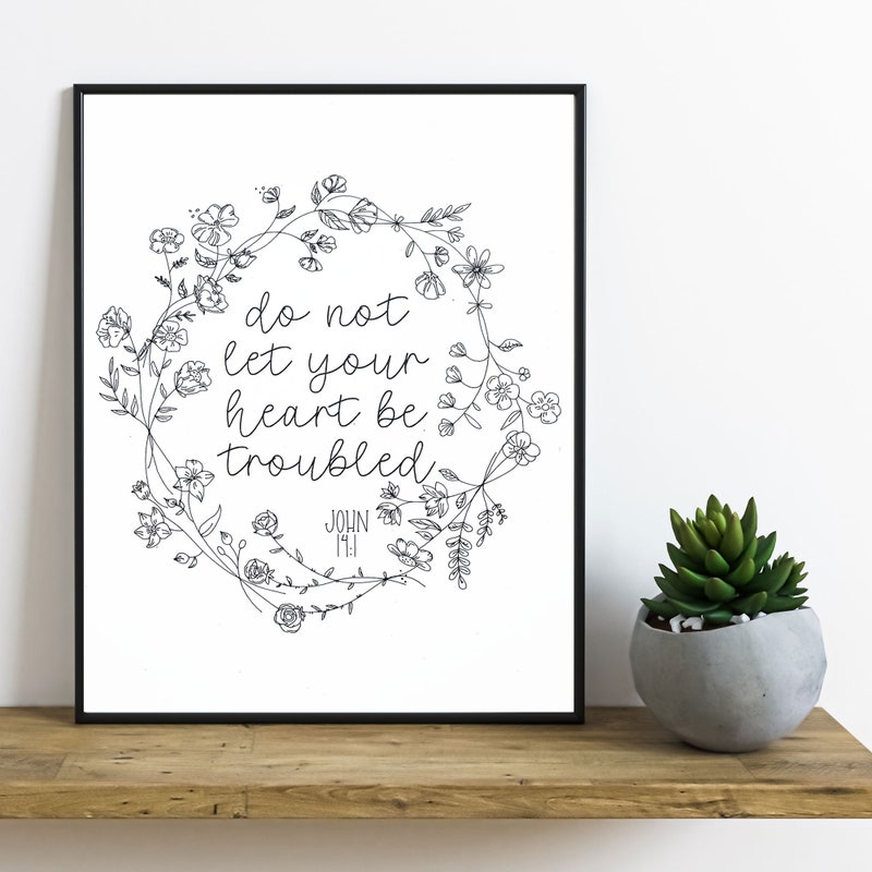 Let Not Your Heart - Etsy