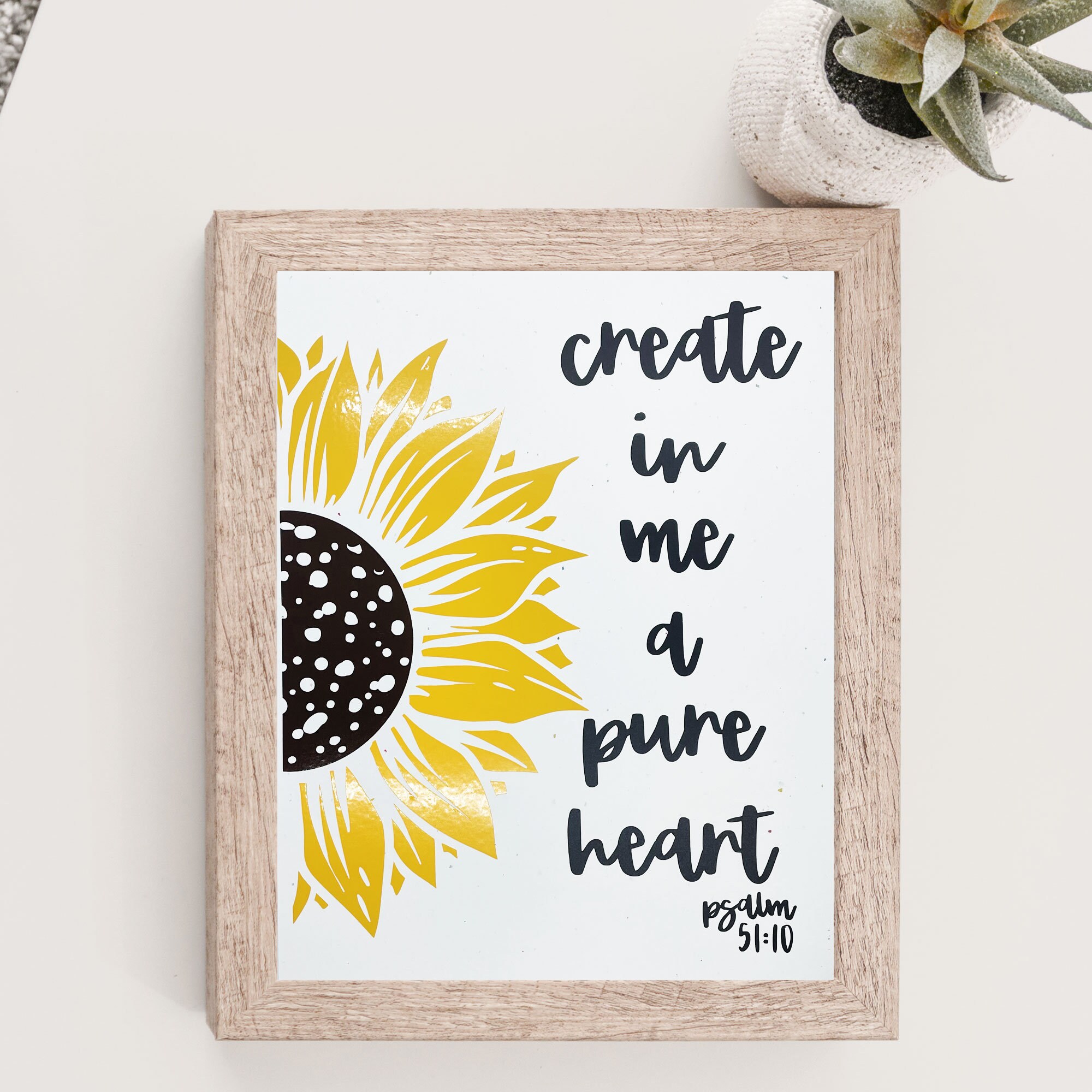 Create In Me A Pure Heart Canvas
