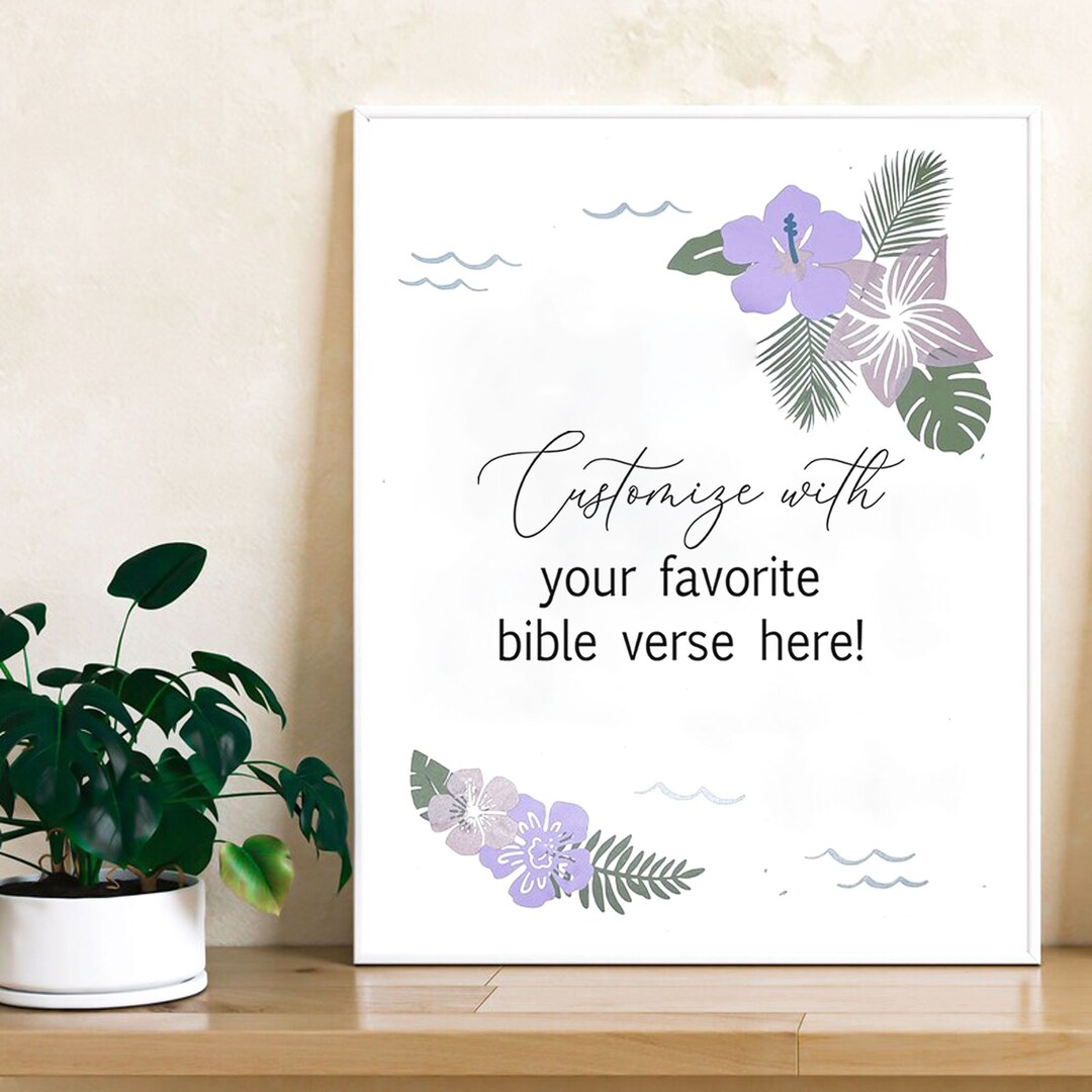 Custom Summer Scripture Vinyl Print,personalized Christian Gift for Her ...