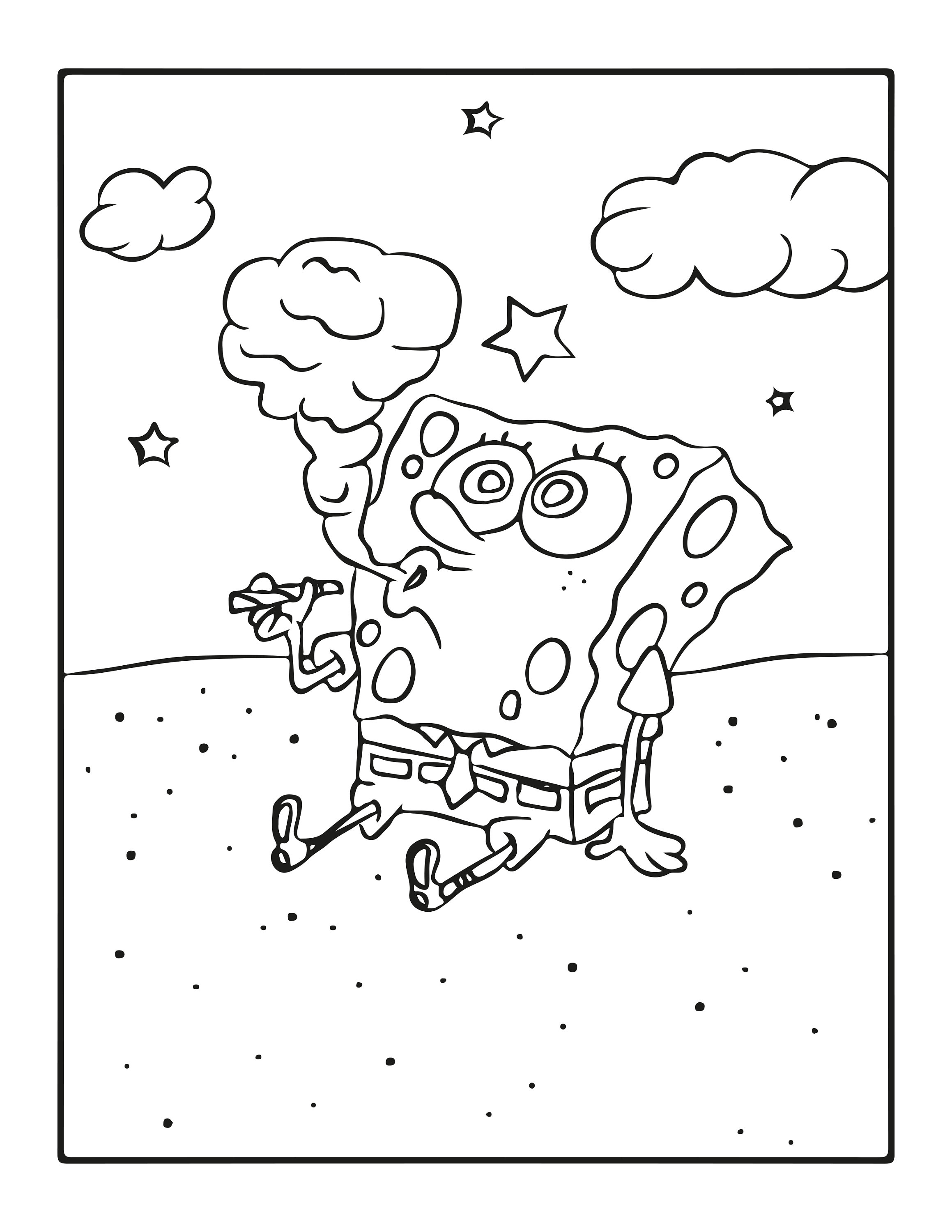 90s Cartoon Stoner Coloring Pages: Full of Psychedelic Trippy - Etsy