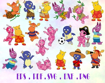 Craft Supplies & Tools Paper, Party & Kids Backyardigans layered svg ...