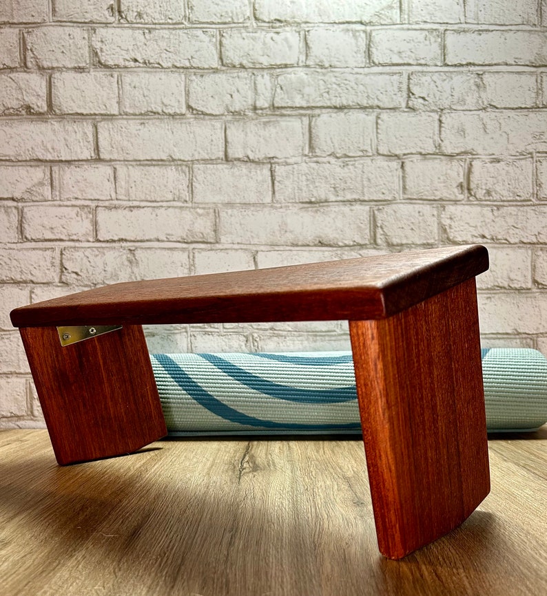 Mahogany Seiza Kneeling Meditation Bench-foldable and Portable ...