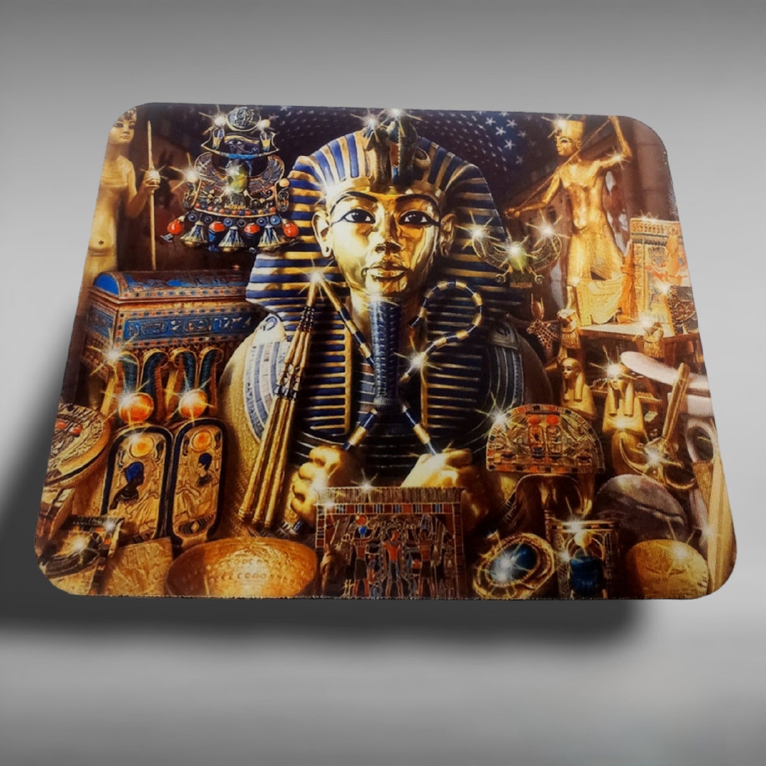 King Tut Egyptian Themed Custom Mousepad - Etsy
