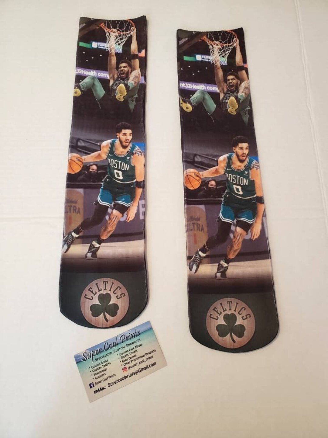 Jason Tatum Adult Custom Socks - Etsy