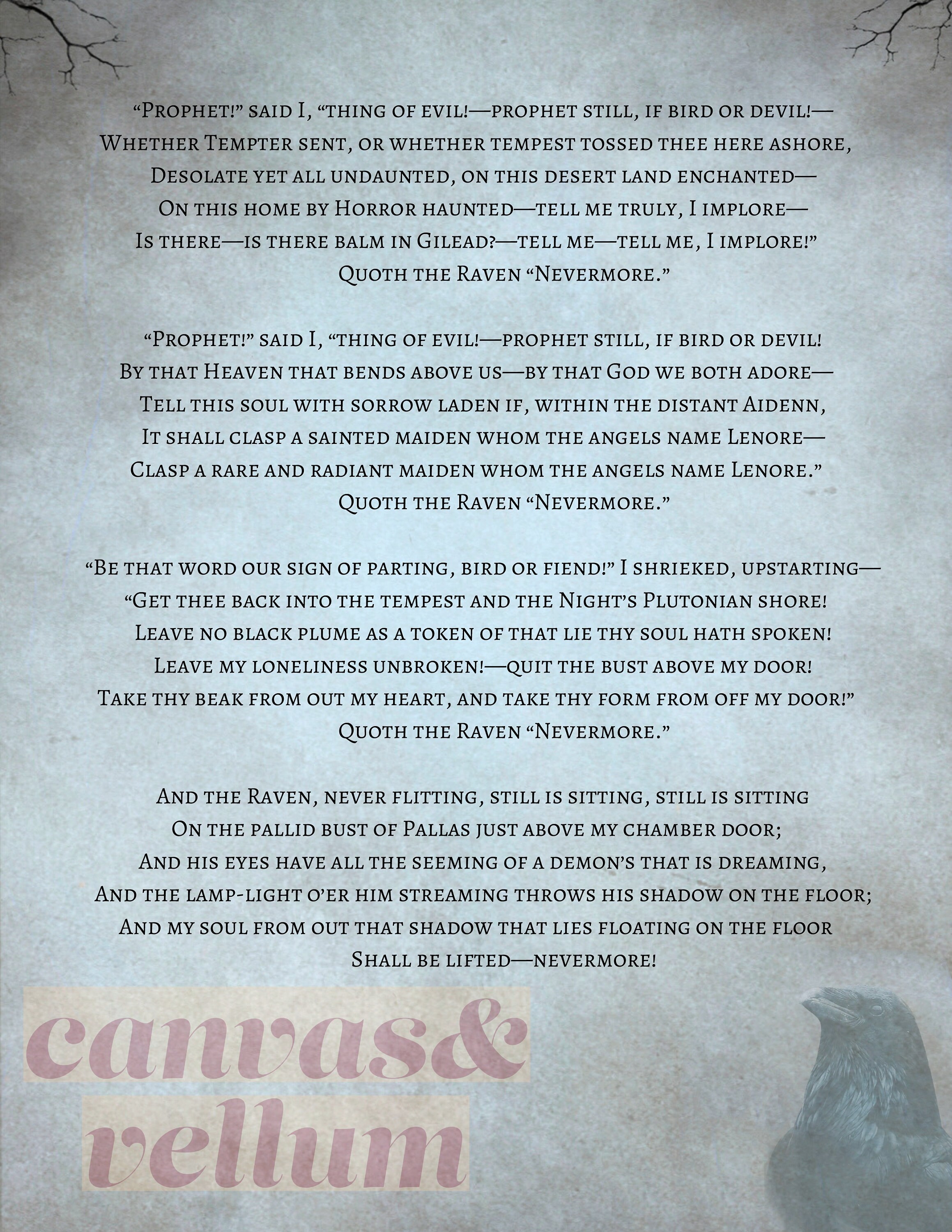 DIGITAL FILE- "the Raven" Digital Download - Etsy