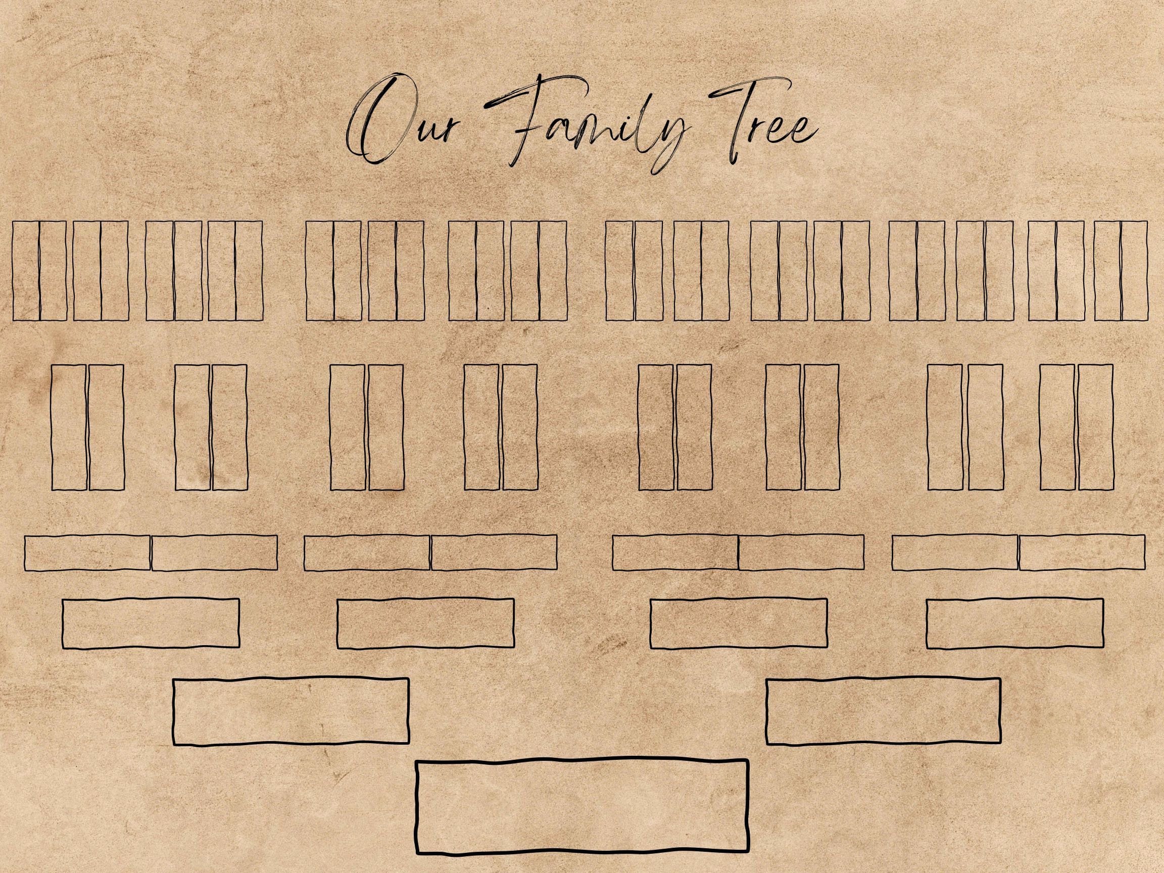 FAMILY TREE CHART- Blank 2 Poster Pack - Etsy