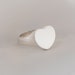 Sterling Silver Heart Ring Personalized and Engraved With Initials, 925 ...