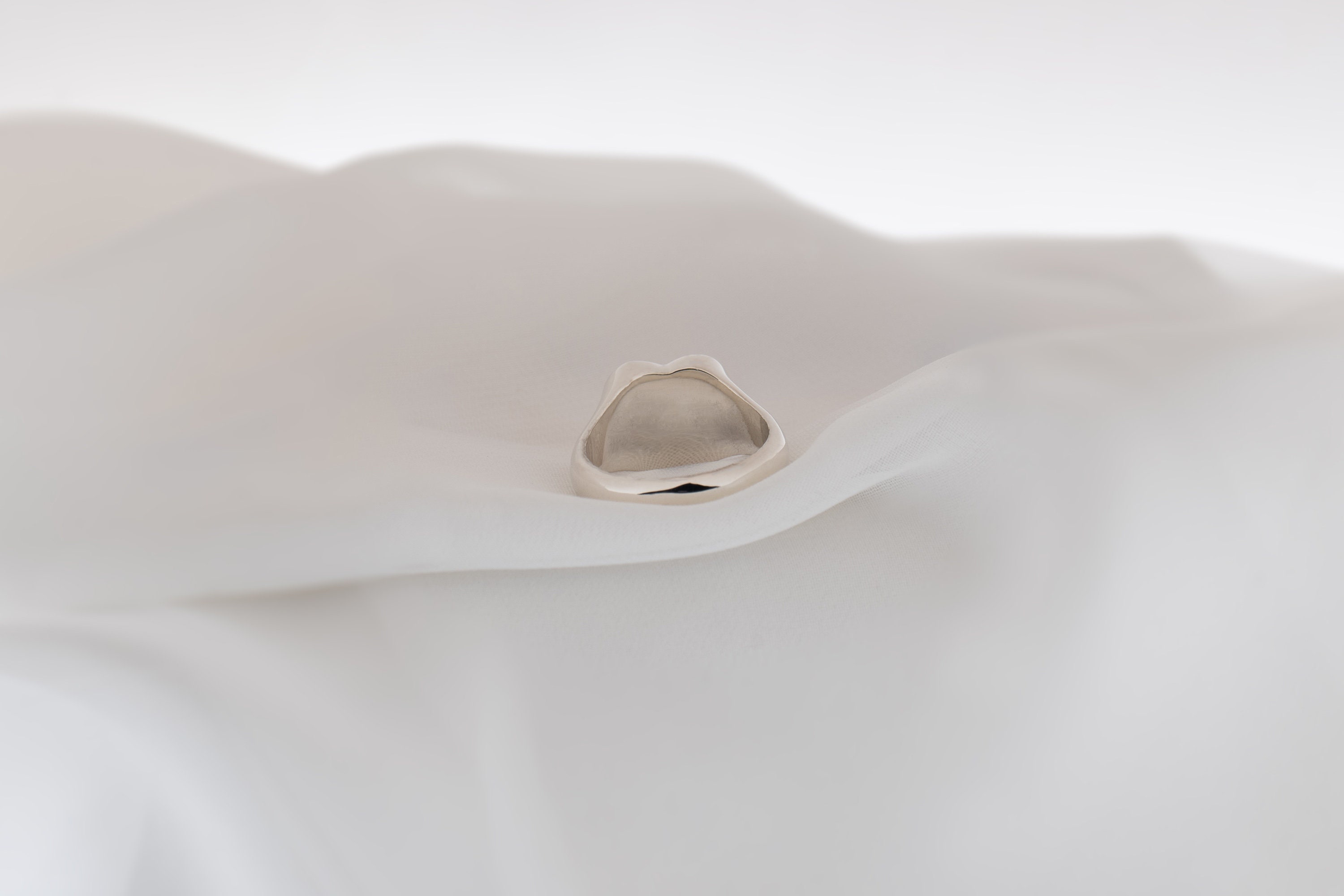 Sterling Silver Heart Ring Personalized & Engraved Ring Gold | Etsy