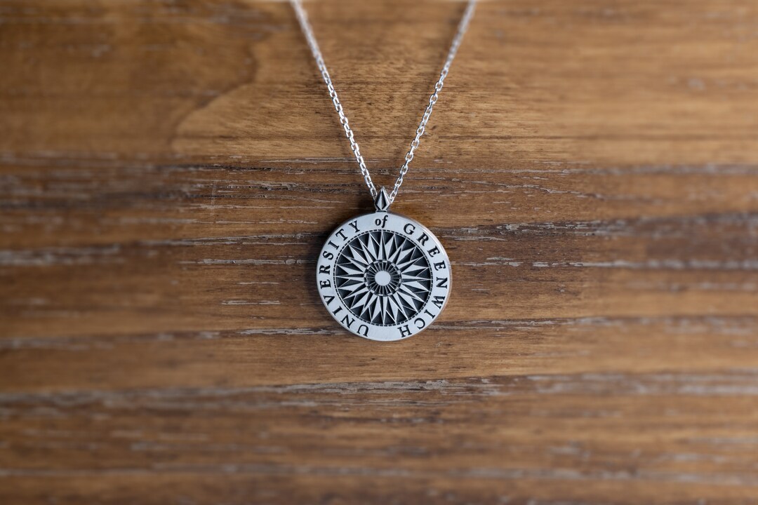 University Graduation Necklace in Sterling Silver Personalized College ...