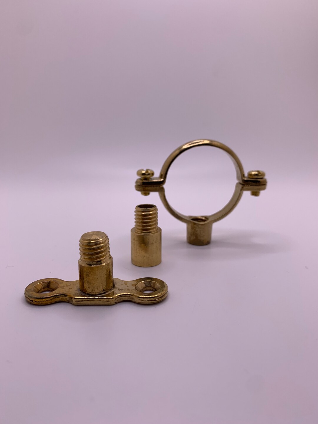 Brass Munsen Ring With Extended Backplate and 13mm Brass Connector - Etsy