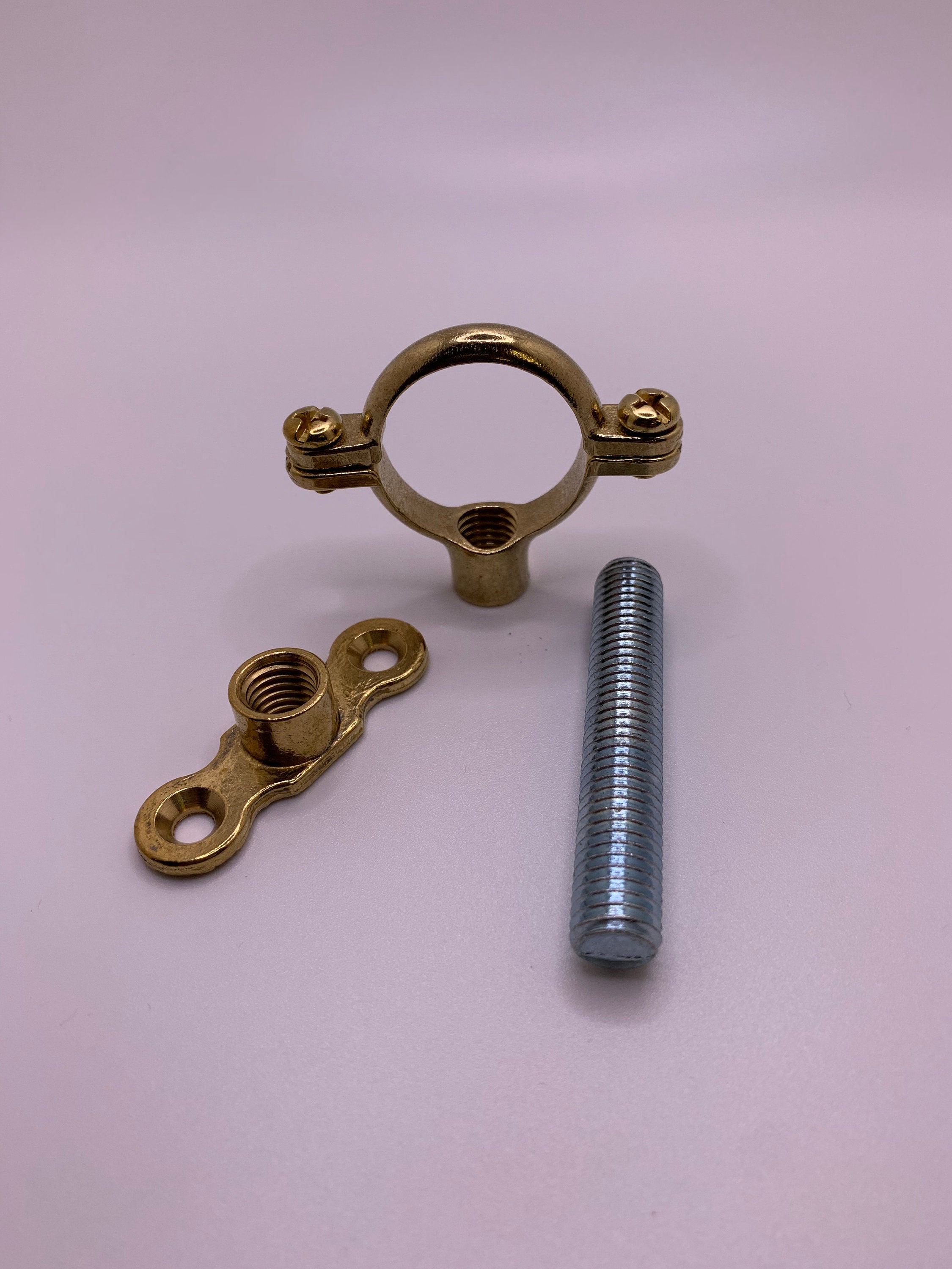 Brass Munsen Ring With Female Backplate and Zinc Plated M10 Threaded ...