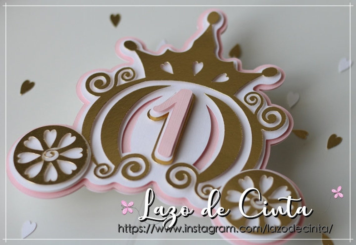 Princess Cake Topper Svg | Princess Cake Topper Cut File | Princess ...