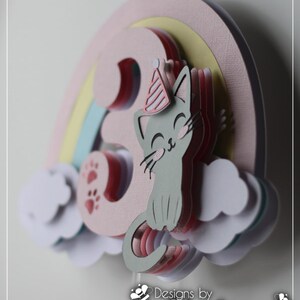 Cat Cake Topper Svg | Kitty Cake Topper Svg | Cat Themed - Birthday ...