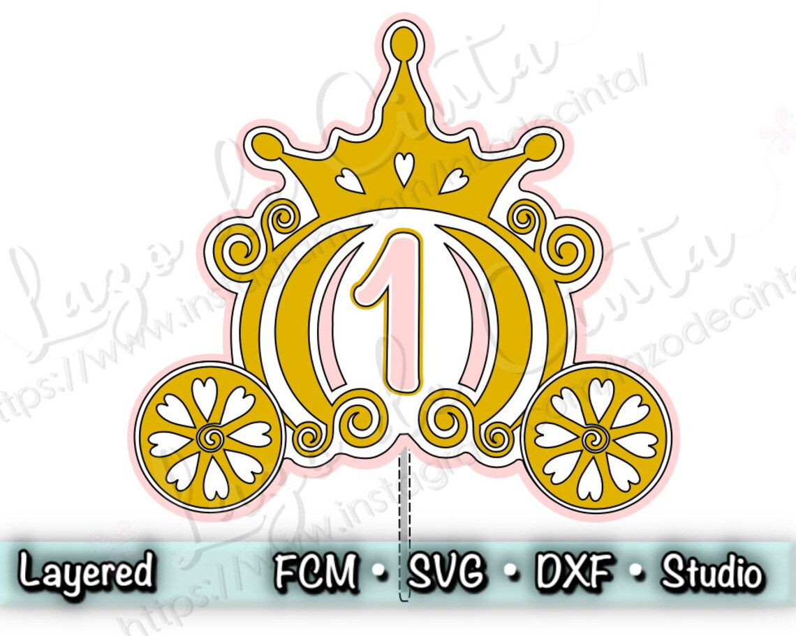 Princess Cake Topper Svg | Princess Cake Topper Cut File | Princess ...