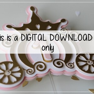 Princess Cake Topper Svg | Princess Cake Topper Cut File | Princess ...