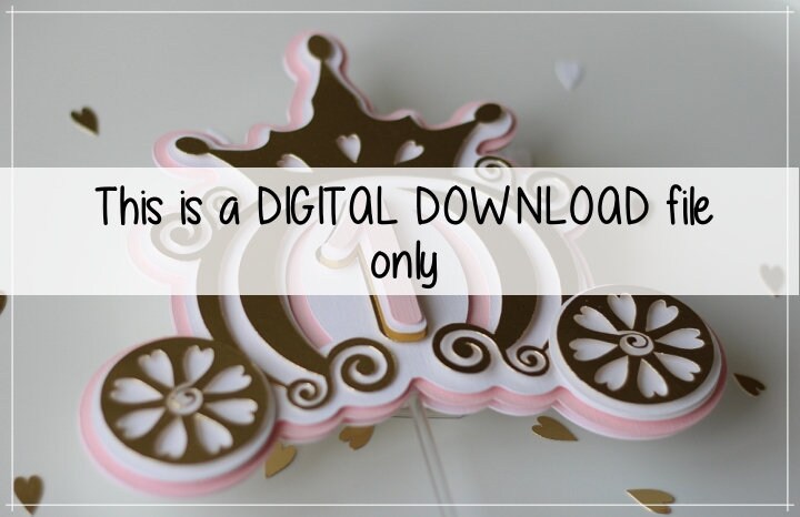 Princess Cake Topper Svg Princess Cake Topper Cut File - Etsy UK