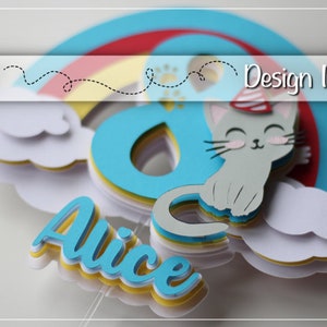 Cat Cake Topper SVG | Cat Themed - Kids - Birthday - Party ...