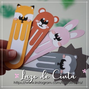 Cute Forest Animals Bookmark SVG | Kids - School - Birthday - Party Bag ...