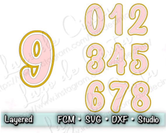 Layered Numbers SVG Numbers Layers Age Birthday - Etsy
