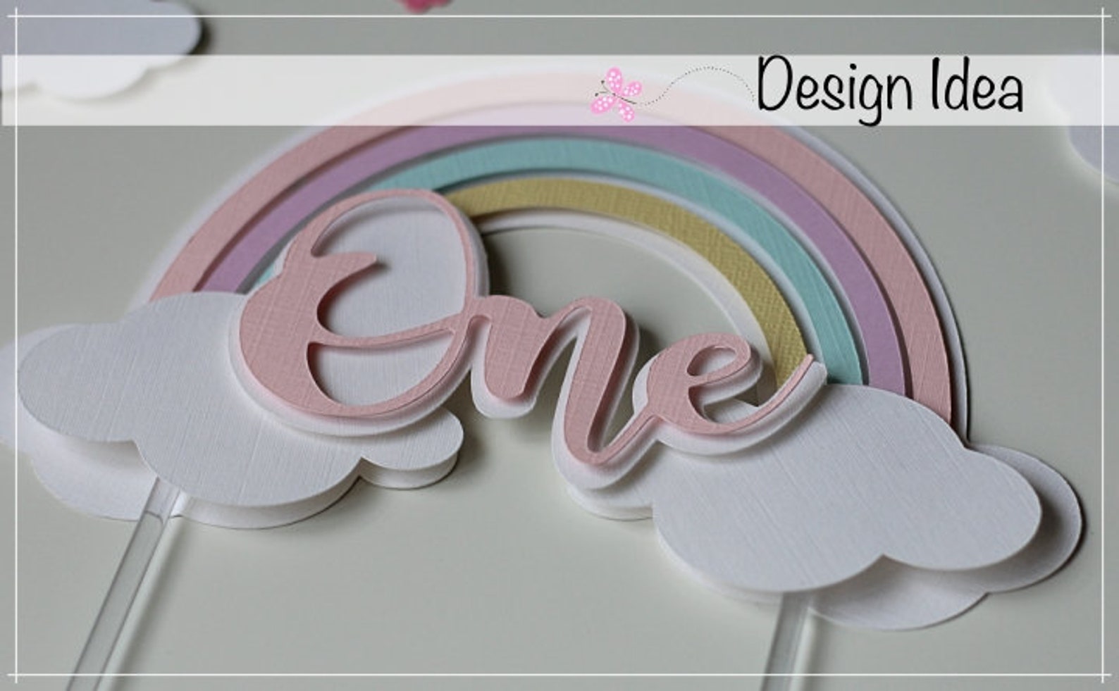 Rainbow Birthday Cake Topper Svg Rainbow Layered Cake Topper - Etsy