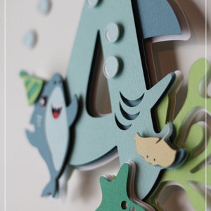 Shark Cake Topper SVG | Sea Themed - Kids - Birthday - Party ...