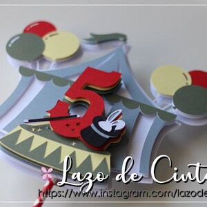 Circus Cake Topper SVG | Magician Party Topper Svg | Circus Party Svg ...