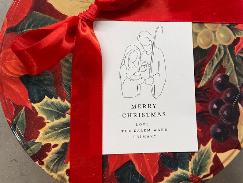 Nativity Christmas Gift Tag Religious Christmas Tag LDS - Etsy