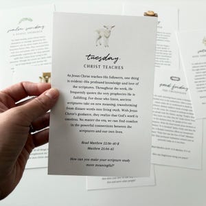 LDS Holy Week Study Card Set Printable Easter Story Advent Countdown ...