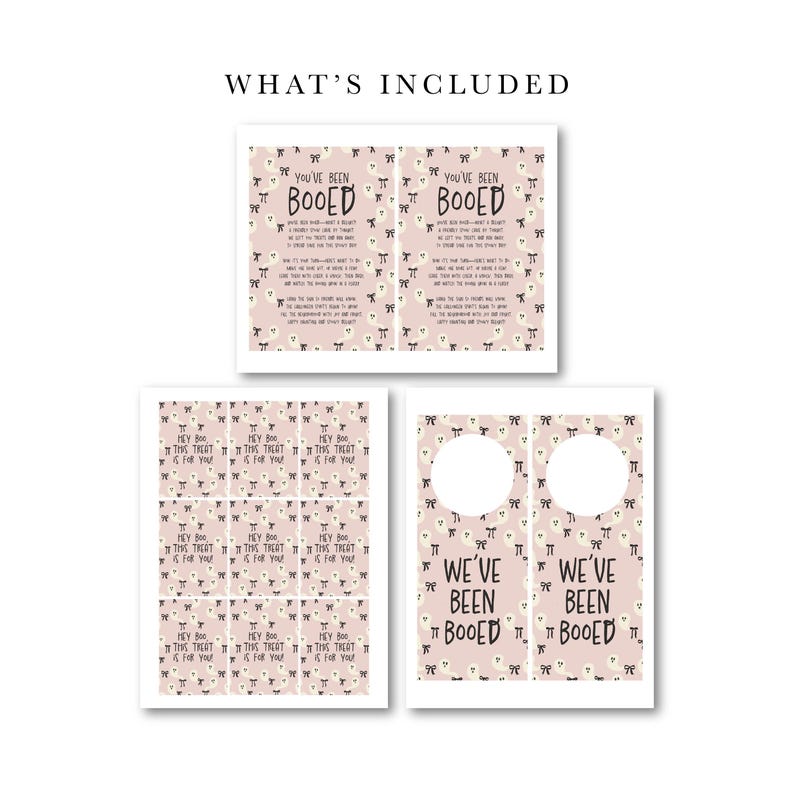 You've Been Booed Kit Printable Halloween Game, Girly We've Been Booed ...