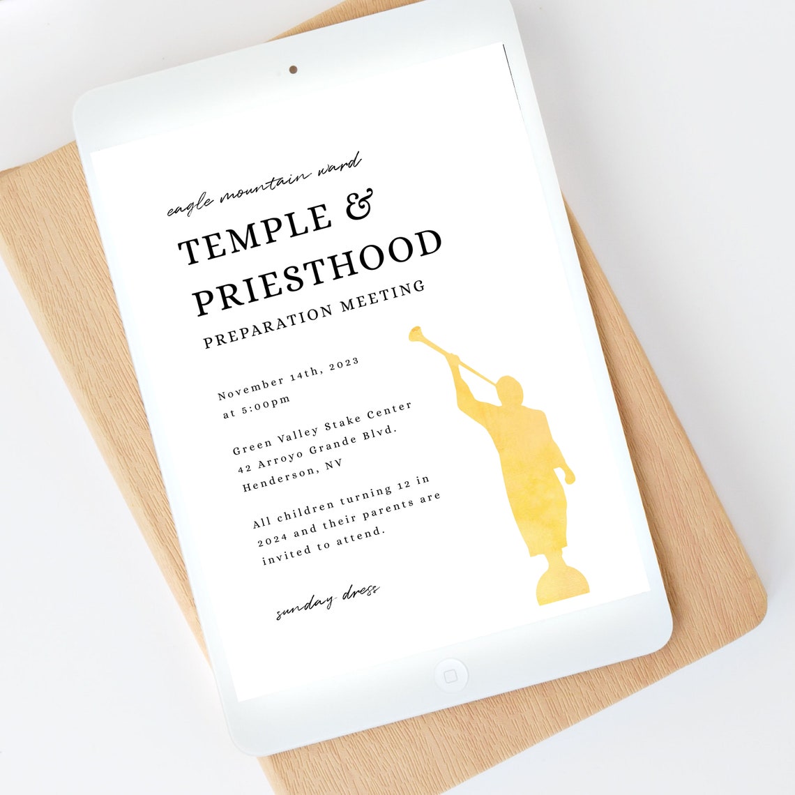 Temple and Priesthood Preview Invitation LDS Temple & Priesthood ...