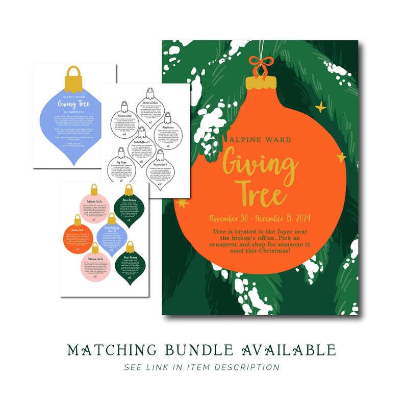 Giving Tree Tags | Angel Tree Ornaments | Angel Tree Tags | Giving Tree ...